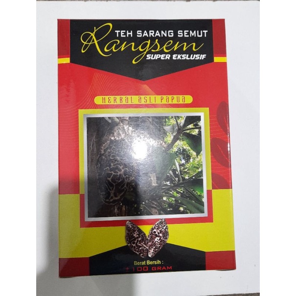 Jual Teh Sarang Semut RANGSEM | Herbal ASLI PAPUA 100Gr Kemasan Dus ...