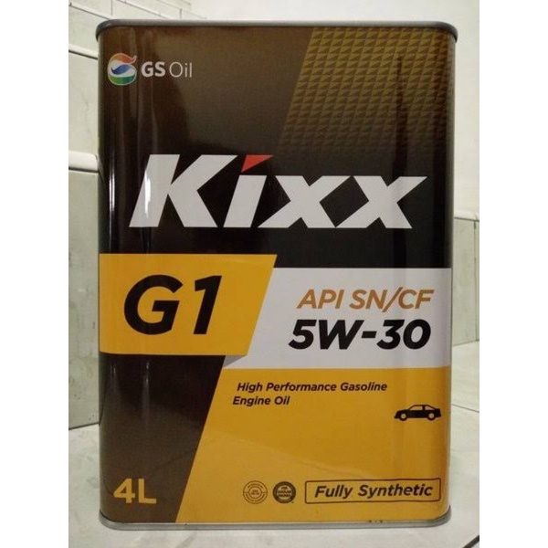 Jual Oli KIXX G1 5w-30 SN/CF fully synthetic 4lt Bensin Original made in korea | Shopee Indonesia