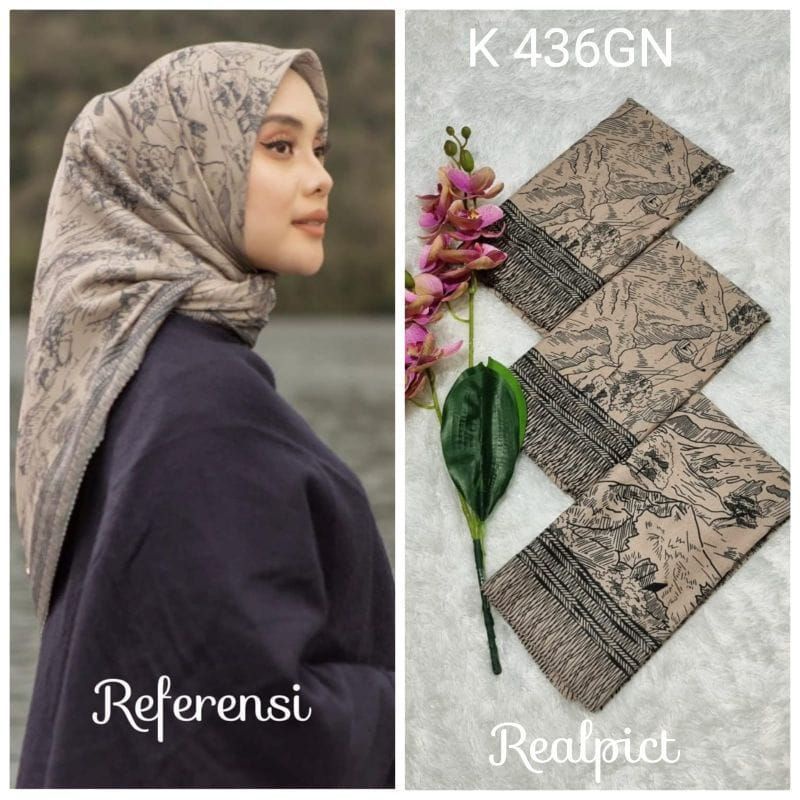 Jual HS Hijab Segi empat Voal Motip Gunung Kode HS 141 Laser Cut ...
