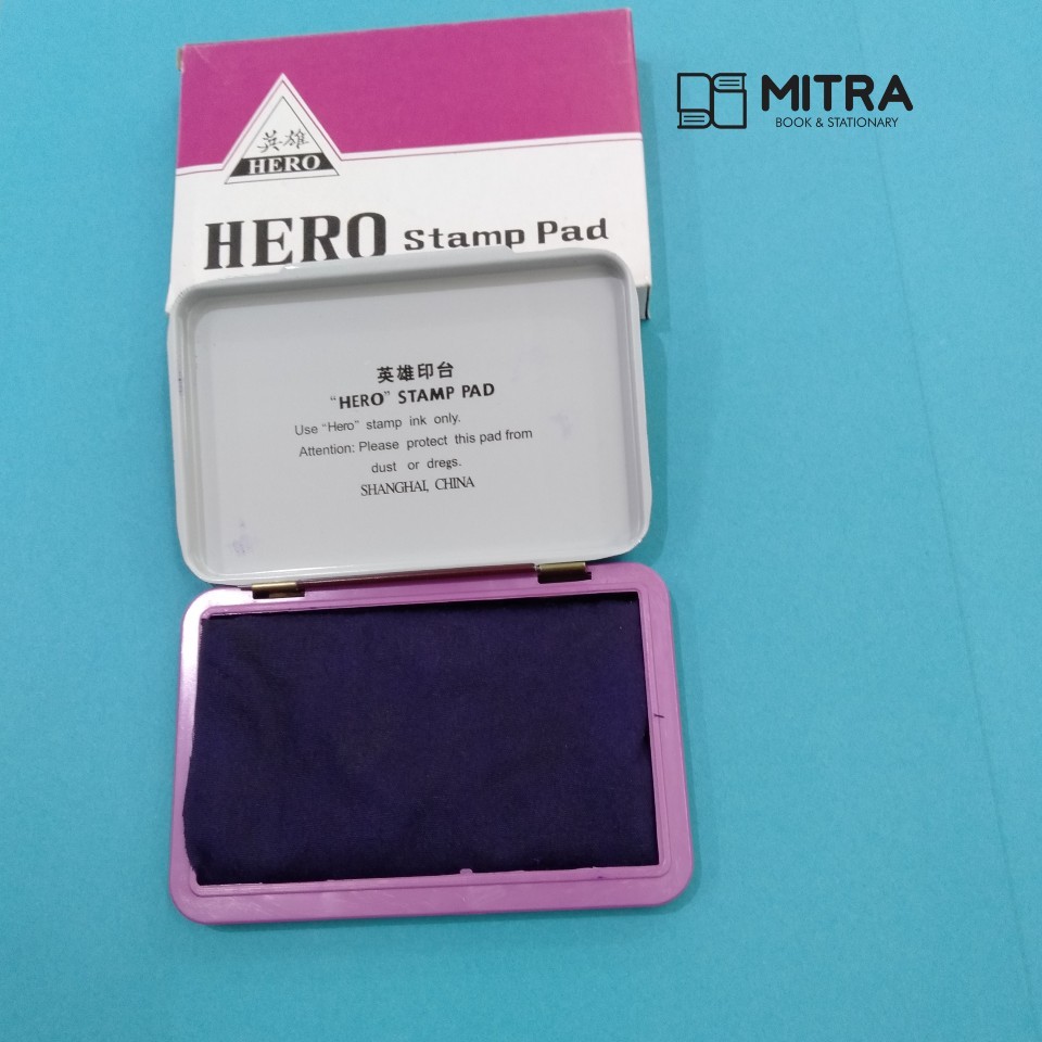 Jual Stamp Pad Bantalan Stempel Hero Kecil + Tinta | Shopee Indonesia