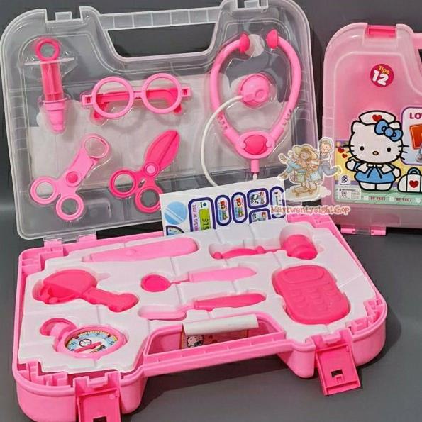 Jual MAINAN DOKTER BOX KOTAK ALAT DOKTER DOKTERAN HELLO KITTY | Shopee ...
