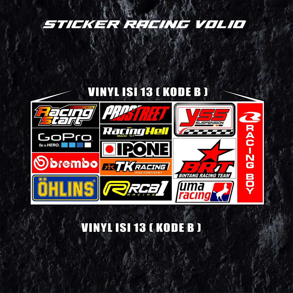 Jual Sticker Pack Racing Stiker Motor harga perlembar | Shopee Indonesia