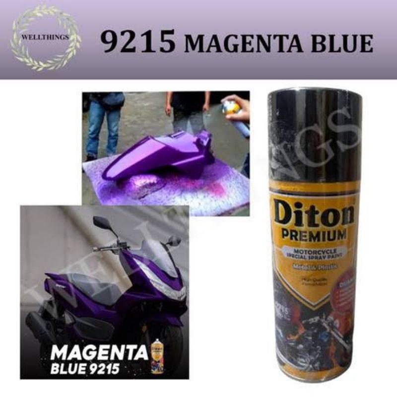 Jual Pylok Diton Premium Magenta Blue 9215 Cat Ungu Metallic 400cc ...