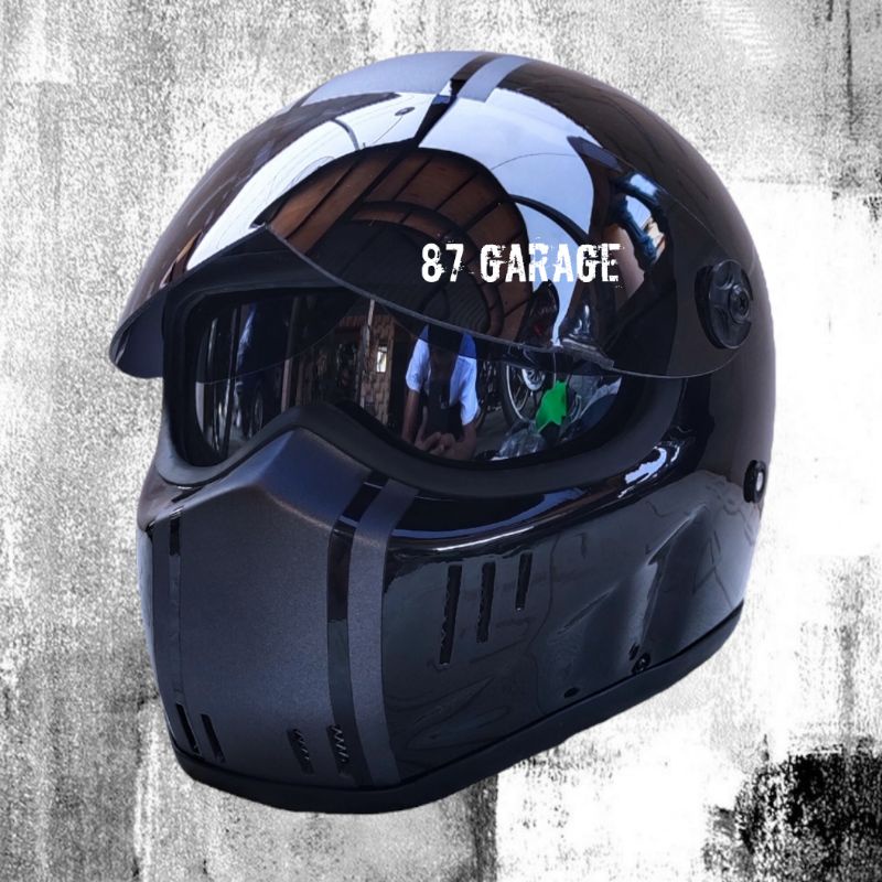 Jual HELM CUSTOM CLASSIC BANDIT RETRO KLASIK VINTAGE | Shopee Indonesia