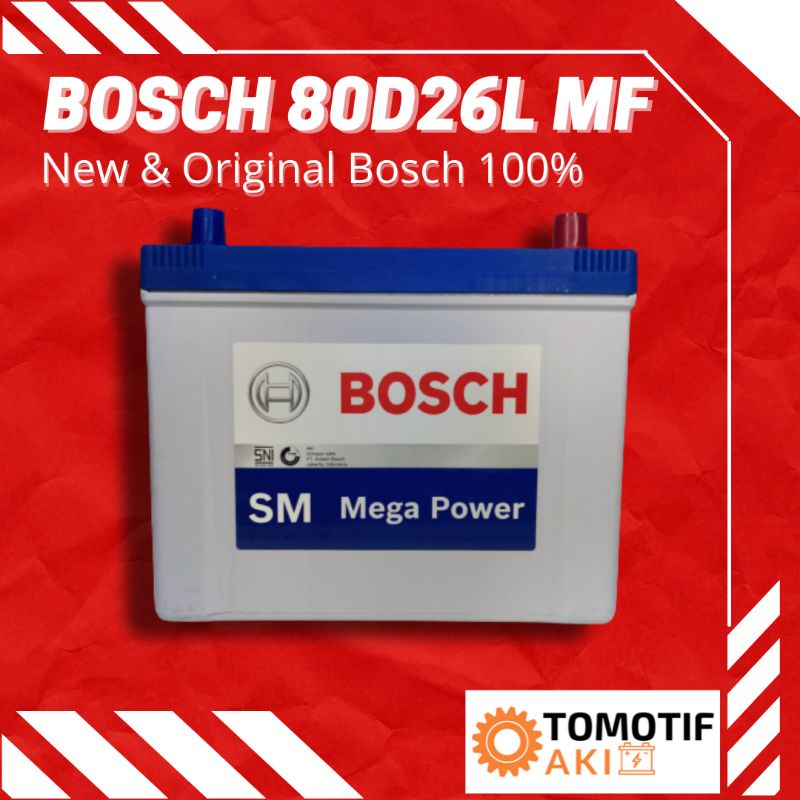 Jual AKI ACCU MOBIL BOSCH KERING 80D26 L 80D26L NX110-5L MF GARANSI 1 TAHUN UNTUK MOBIL MAZDA ...