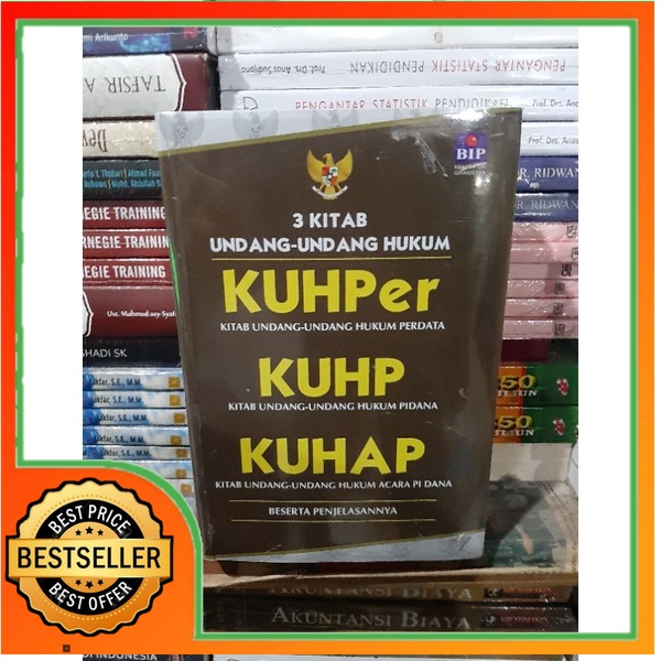 Jual kuhper kuhp kuhap 3 kitab undang-undang | Shopee Indonesia