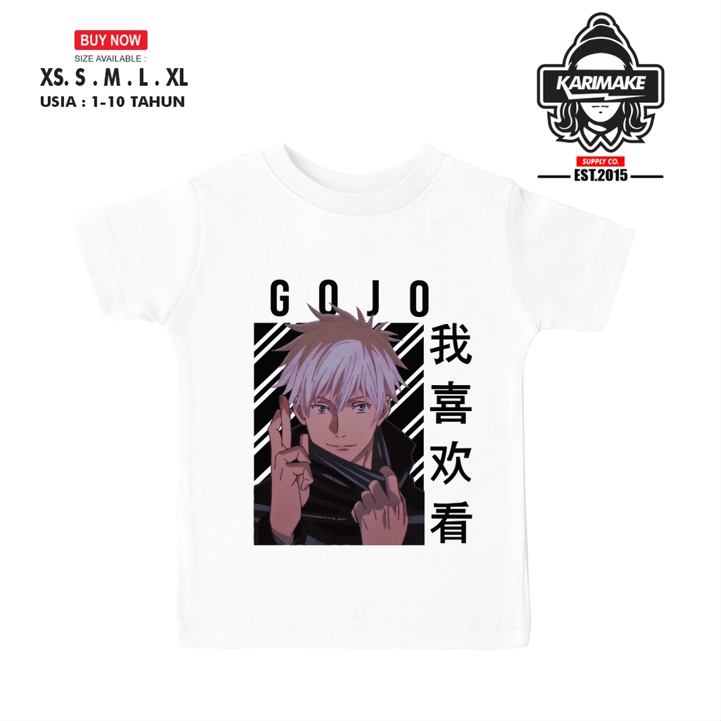 Jual Kaos Baju Anak GOJO SATORU JUJUTSU KAISEN ITADORI YUUJI Kaos ANIME ... Jual Kaos Baju Anak GOJO SATORU JUJUTSU KAISEN ITADORI YUUJI Kaos ANIME ...