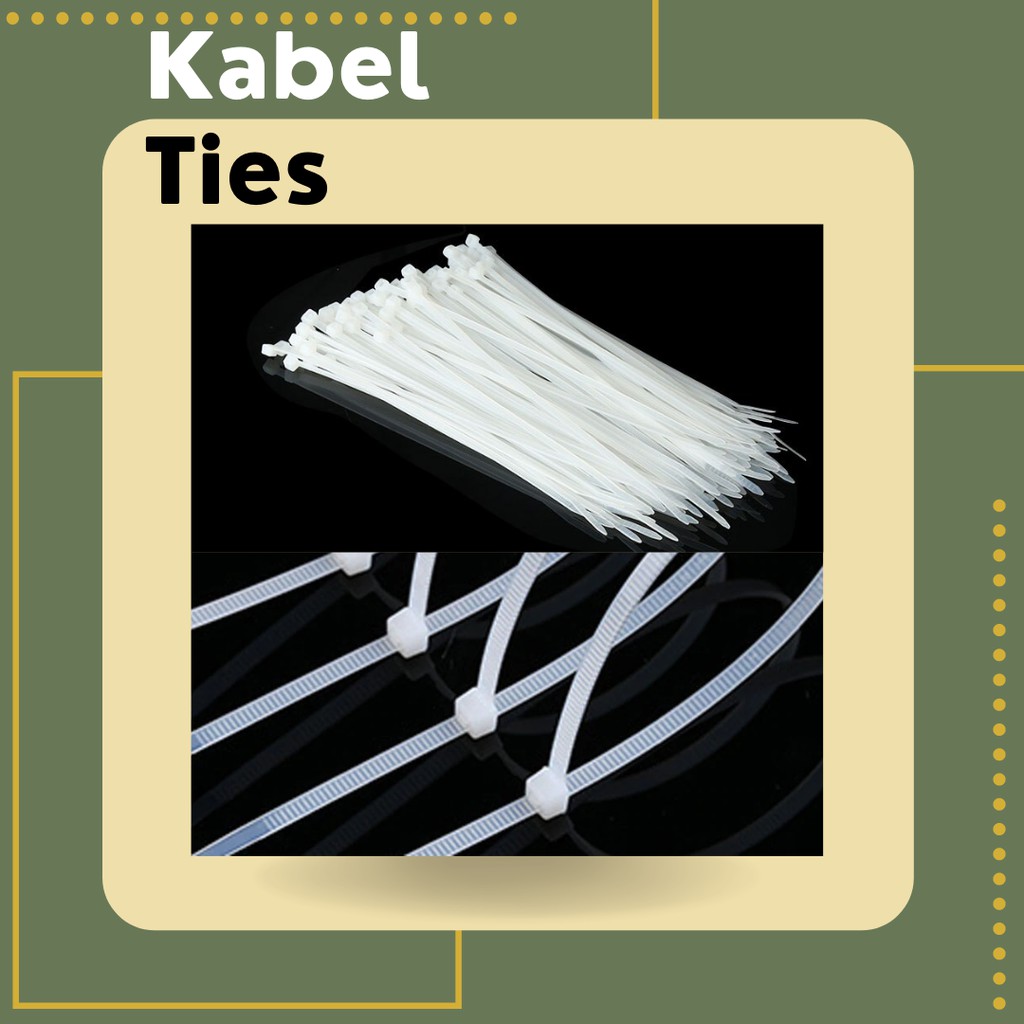 Jual Kabel Ties 25cm (PUTIH) | Shopee Indonesia