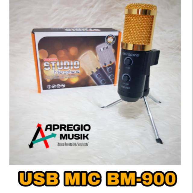 Jual Mic Condensor USB taffware bm900 bm 900 BM-900 Original | Shopee ...
