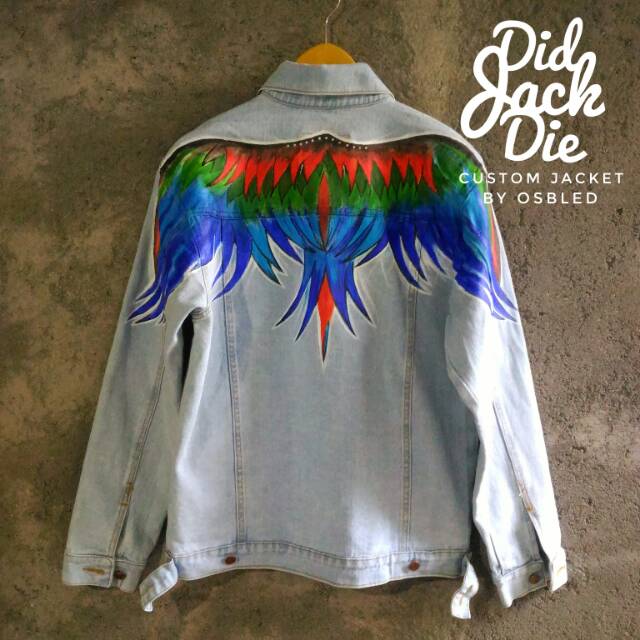 Jual JAKET LUKIS JEANS SAYAP | Shopee Indonesia