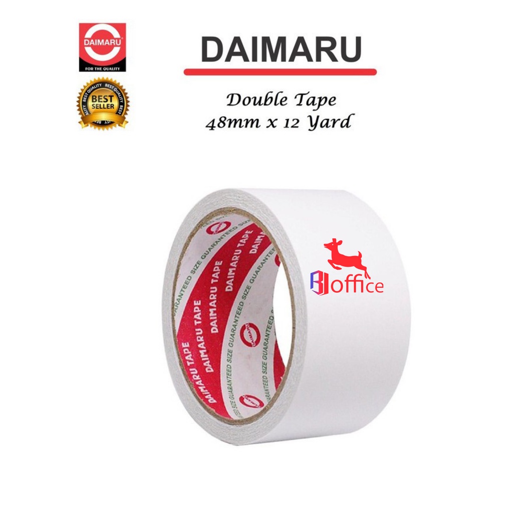 Jual Double Tape Daimaru - 2 inch ( 48mm x 12 yard ) | Shopee Indonesia