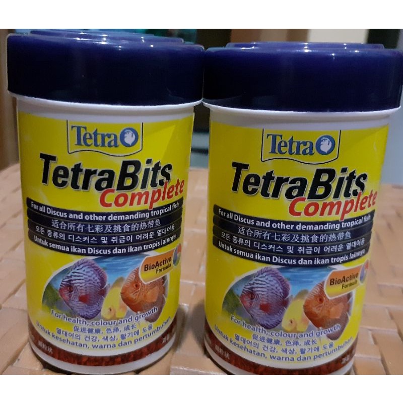 Jual Tetrabits Complete pelet guppy discus 30gr tetra bit 30 gr ...