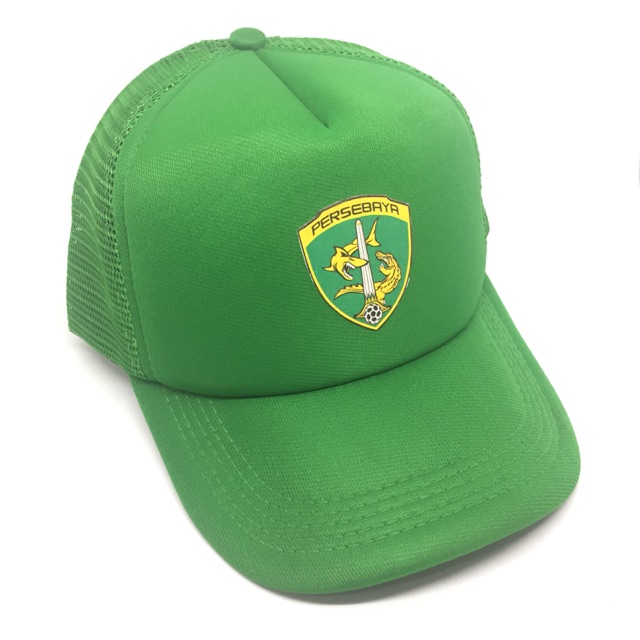 Jual Topi Trucker Logo PERSEBAYA | Sablon | Topi Jaring Custom Pria ...