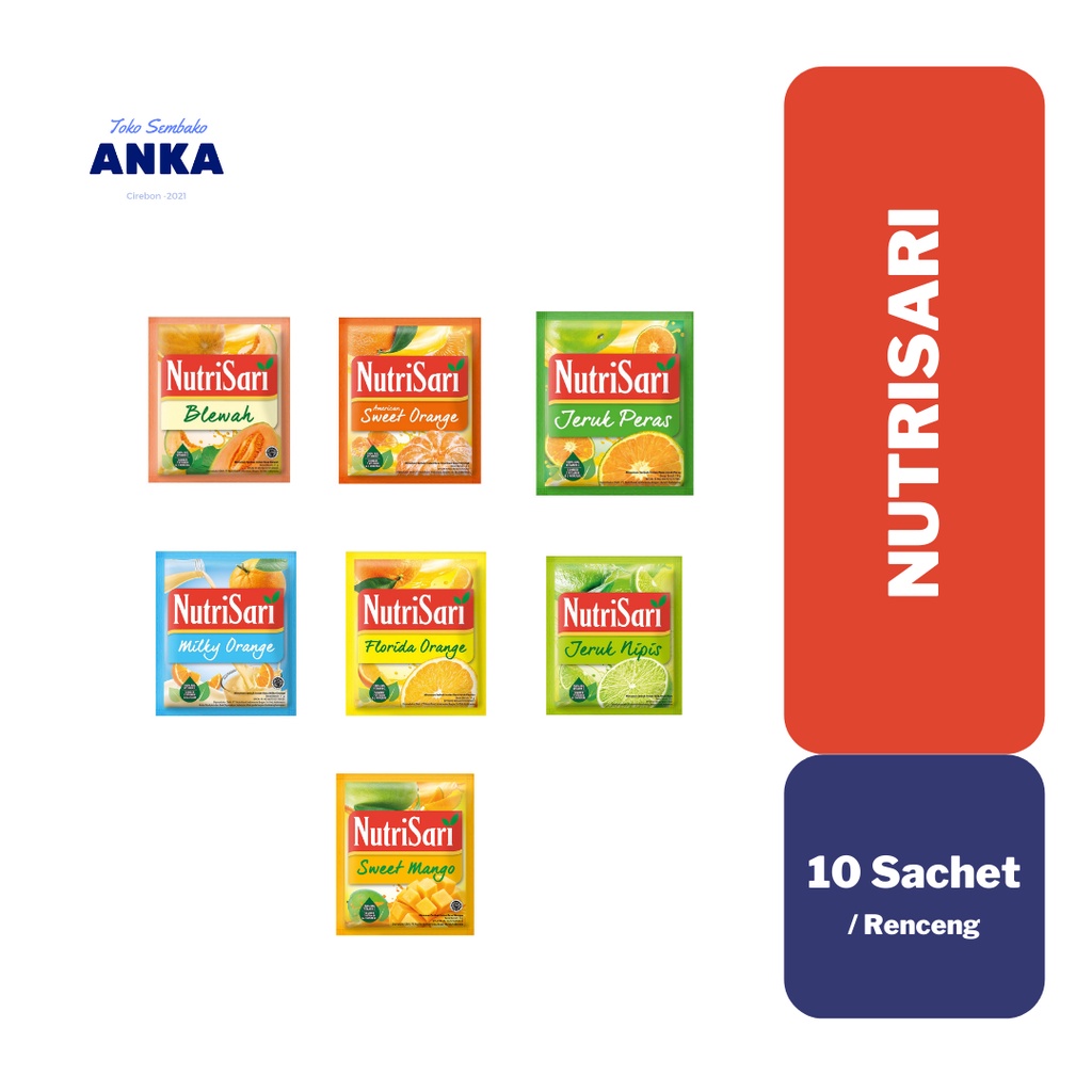 Jual NUTRIFOOD Nutrisari Nutri Sari All Variant Isi 10 sachet x 14gr ...