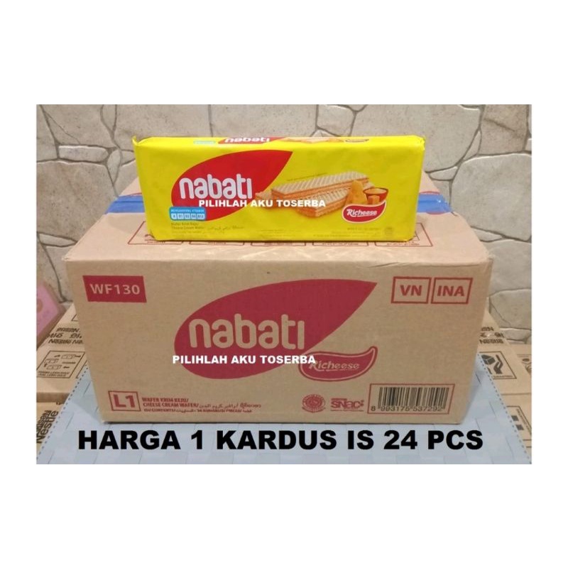 Jual Nabati Wafer 110 gram 1 dus ( isi 24 ) Coklat / keju / Ecer 5.000 | Shopee Indonesia