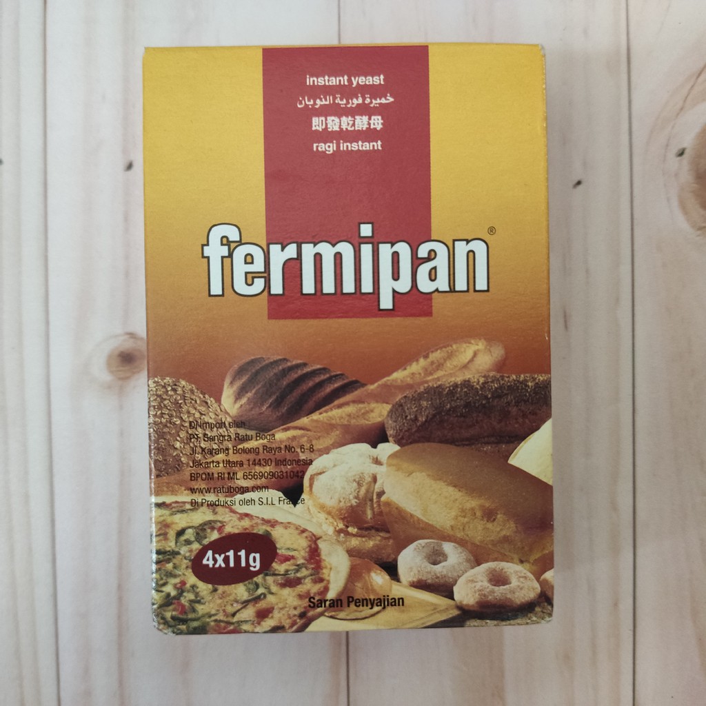 Jual FERMIPAN INSTANT YEAST RAGI INSTAN 4 X 11 GR | Shopee Indonesia