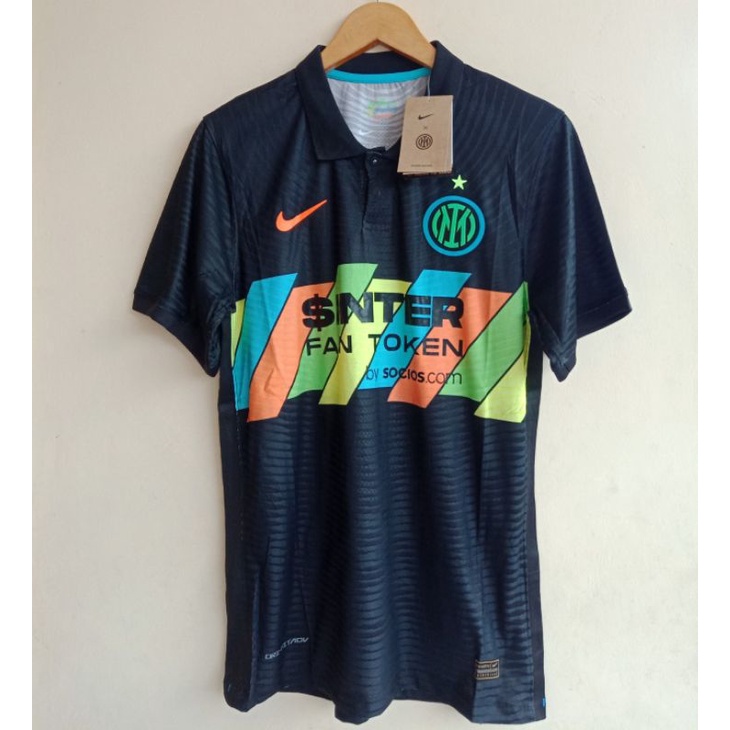 Jual JERSEY BOLA INTER 3RD PLAYER ISSUE PI 2021/2022 GRADE ORI | Shopee ...