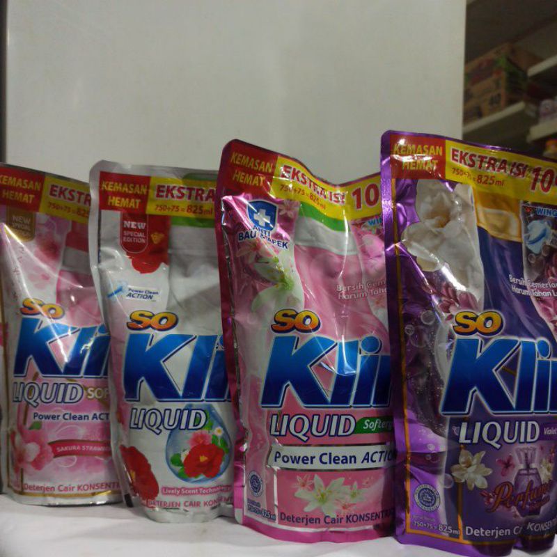 Jual So Klin Liquid Detergent Refill 800 ml | Shopee Indonesia