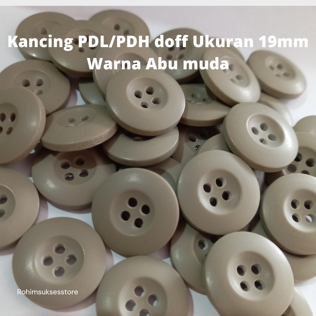 Jual Kancing Pdl/Pdh Doff Baju Seragam Kemeja Celana Ukuran 19mm Murah ...
