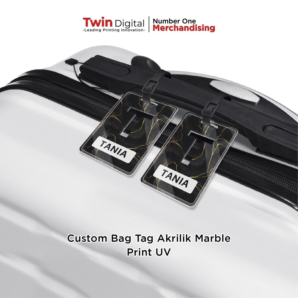 Jual Twindigital Custom Luggage Tag Akrilik Gantungan Label Nama Tas ...