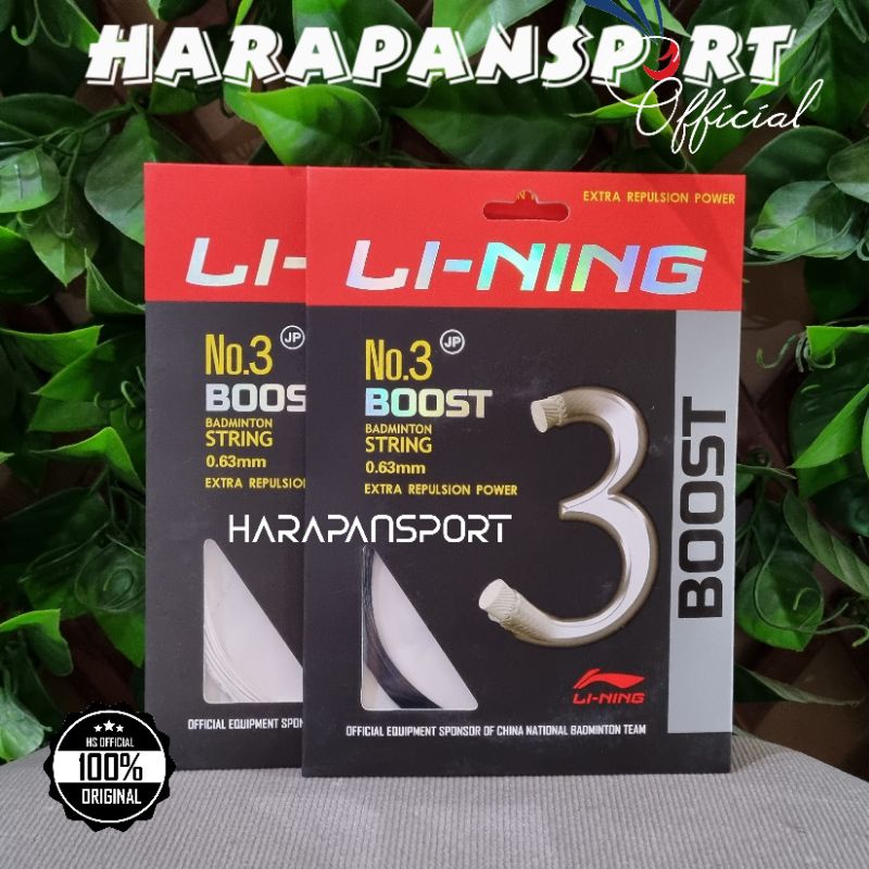 Jual SENAR BADMINTON LINING 3 BOOST ORIGINAL | Shopee Indonesia
