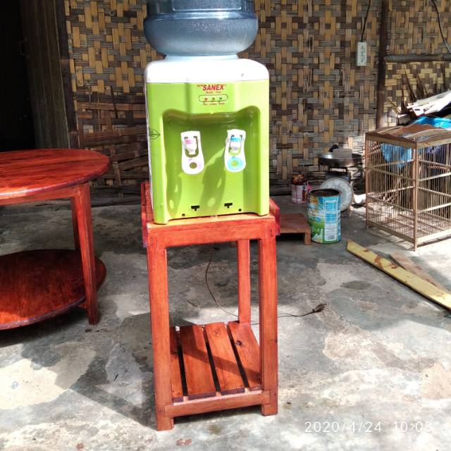 Jual Meja dispenser 2 dampar politur | Shopee Indonesia