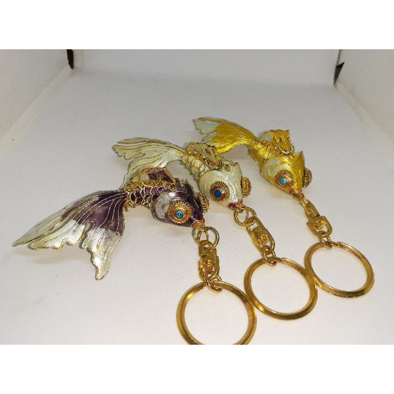 Jual Gantungan kunci ikan cloisonne handmade mas besar made in China ...