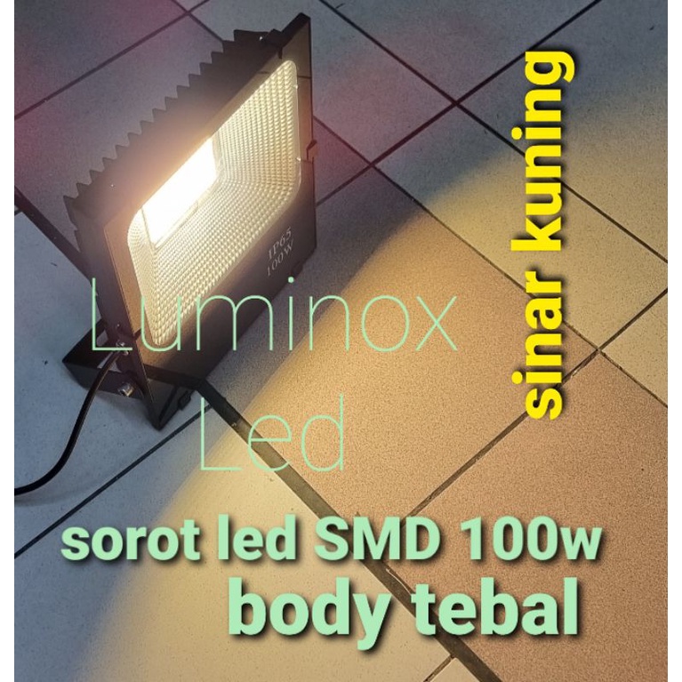 Jual lampu flood light led 100w 100 watt body tebal sorot led 100watt ...