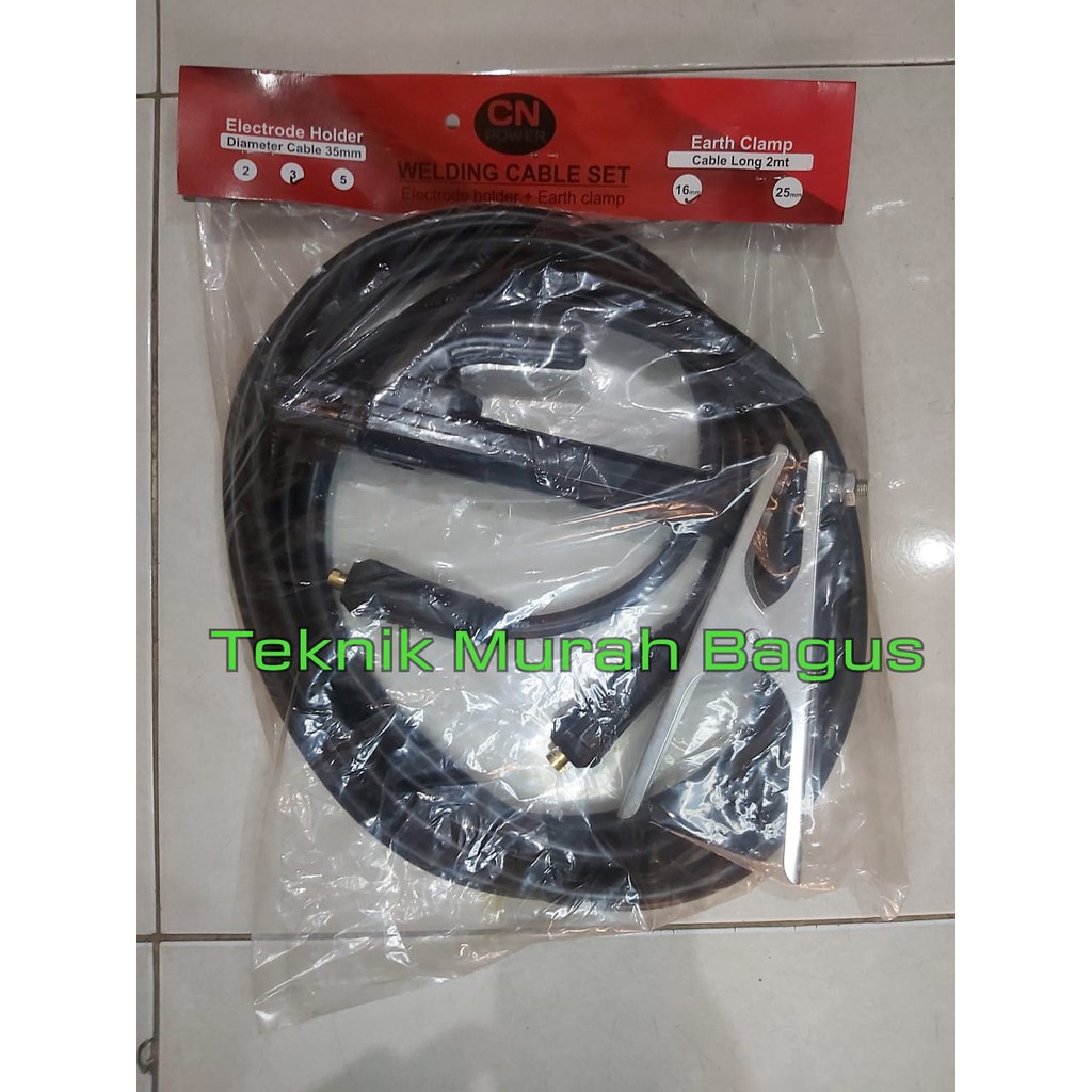 Jual INVERTER WELDING CABLE SET TANG LAS SET + TANG MASA ELECTRODE ...