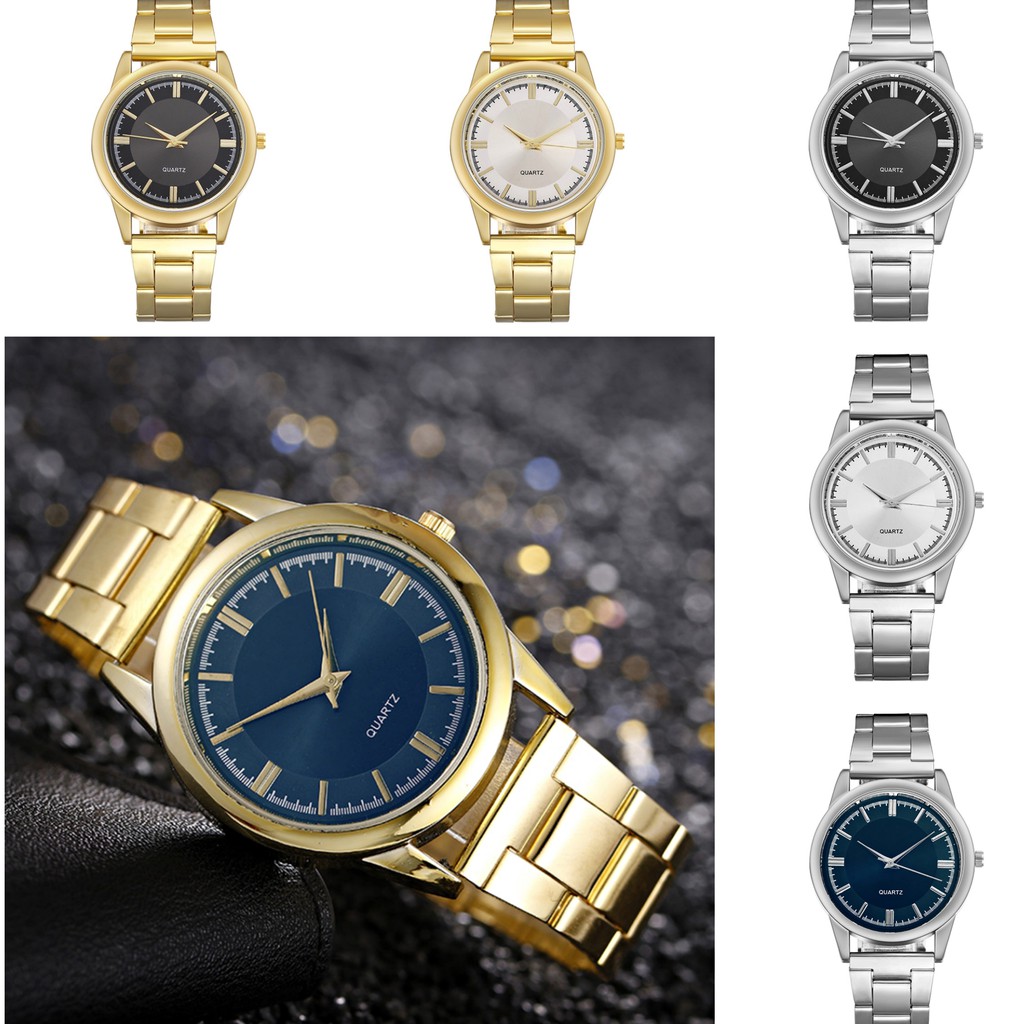 Jual Jam Tangan Pria Analog Quartz Stainless Steel Casual Fashion ...