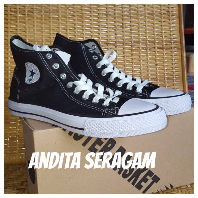 Jual SIZE 37-45 Sepatu Master Basket Tinggi MB 805 HC Black/White ...