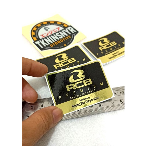 Jual Sticker Shock Breaker RCB Racing Boy Premium GOLD - SILVER ...