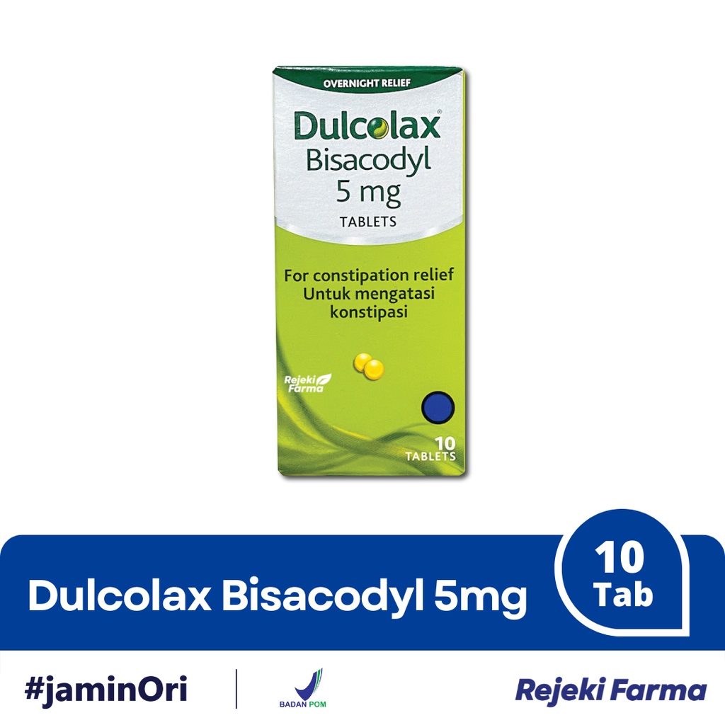 Jual Dulcolax Bisacodyl 5mg 1 box isi 10 Tablet tab tb dulcolax 5 mg ...