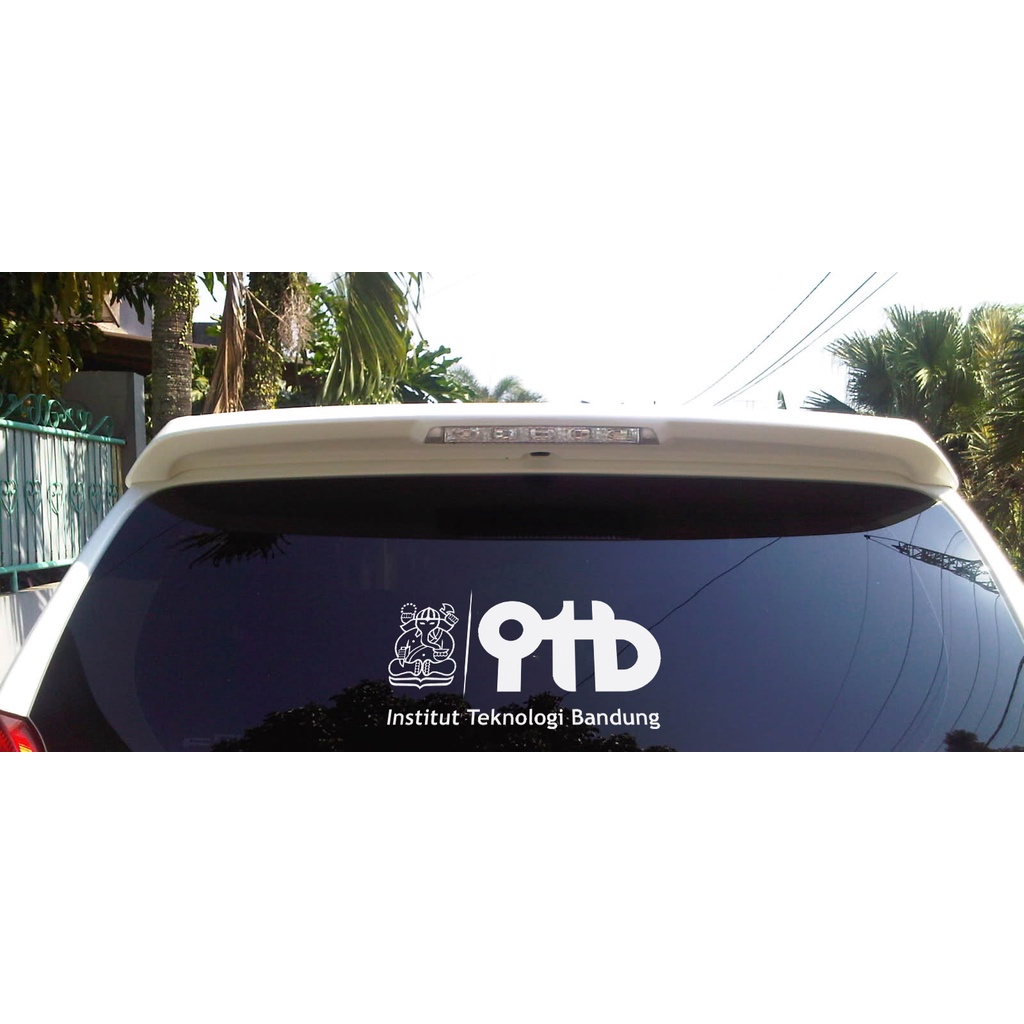 Jual Sticker Cutting Kaca Mobil Institut Teknologi Bandung (ITB) Stiker ...