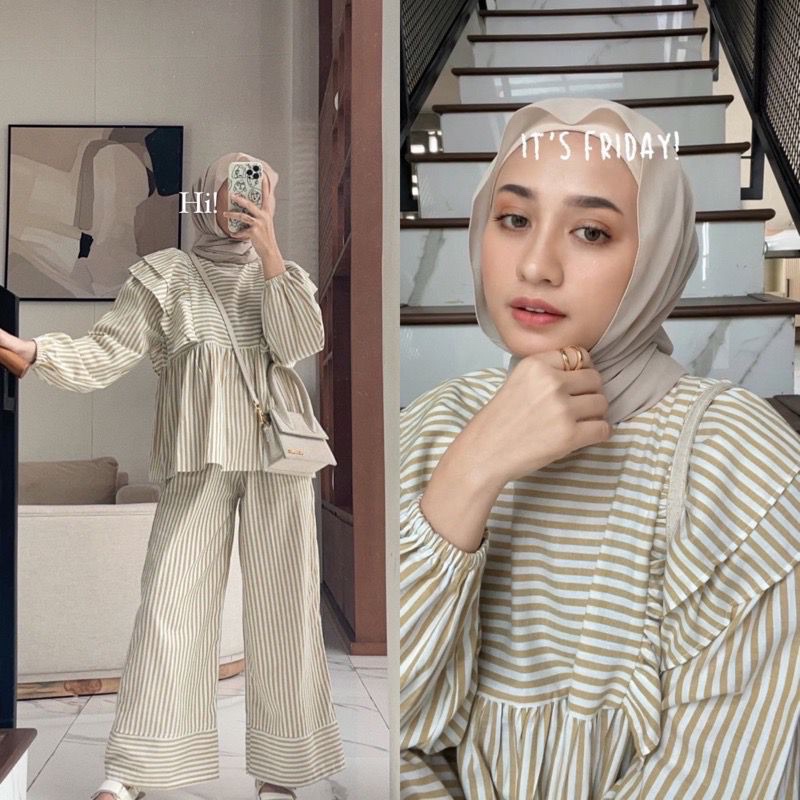 Jual Geraldine Baju Setelan Wanita Kekinian Oneset Remaja Model Terbaru ...