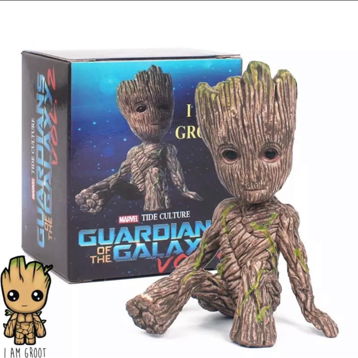 Jual (LARISMANIS) ACTION FIGURE BABY GROOT MINI SITTING TREE MAN ...