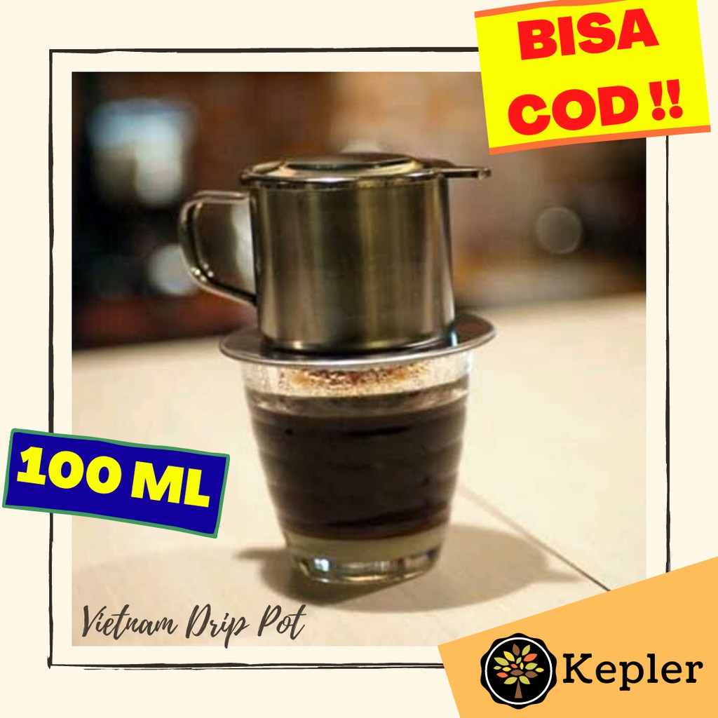 Jual Vietnam Drips Coffee Pot Saringan Filter Kopi Penyaring Kopi Stainless Steel 100% Original ...