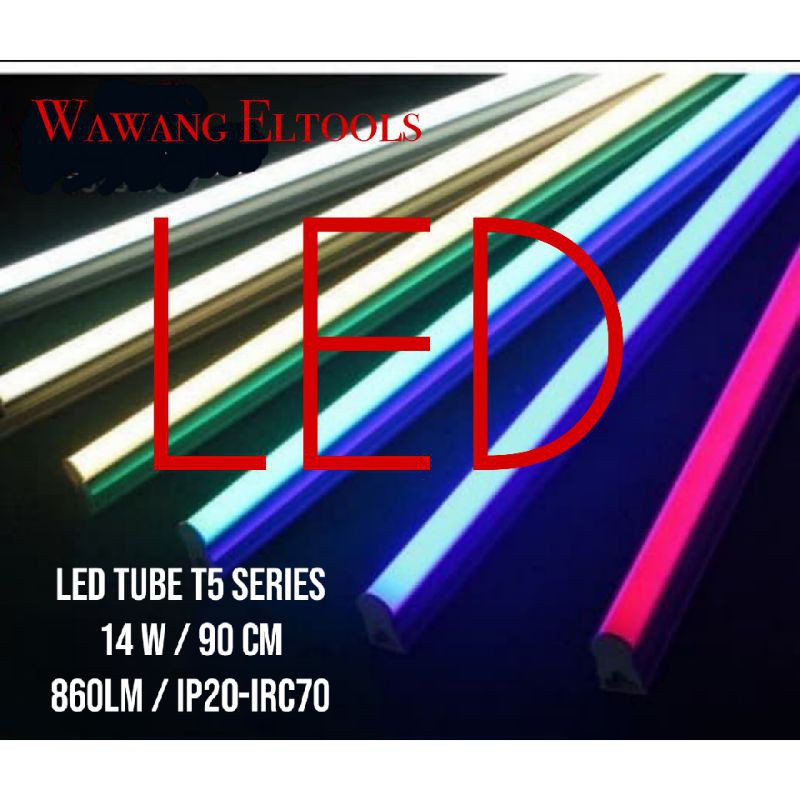 Jual LAMPU LED IZUNLI TL NEON T5 /14W/90CM/TUBE WARNA/Siap Pasang | Shopee Indonesia