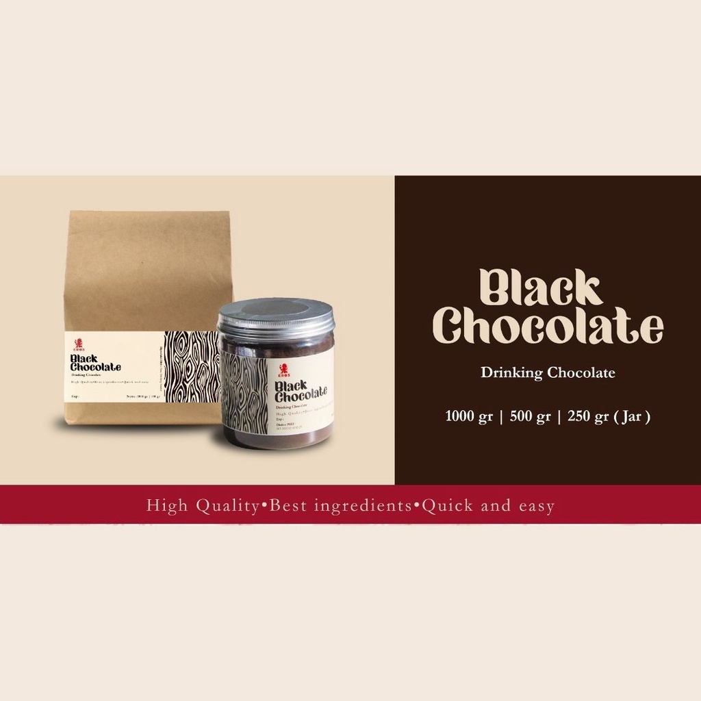 Jual Eros Black Chocolate/Bubuk Minuman Black Cokelat Premium/Bubuk ...