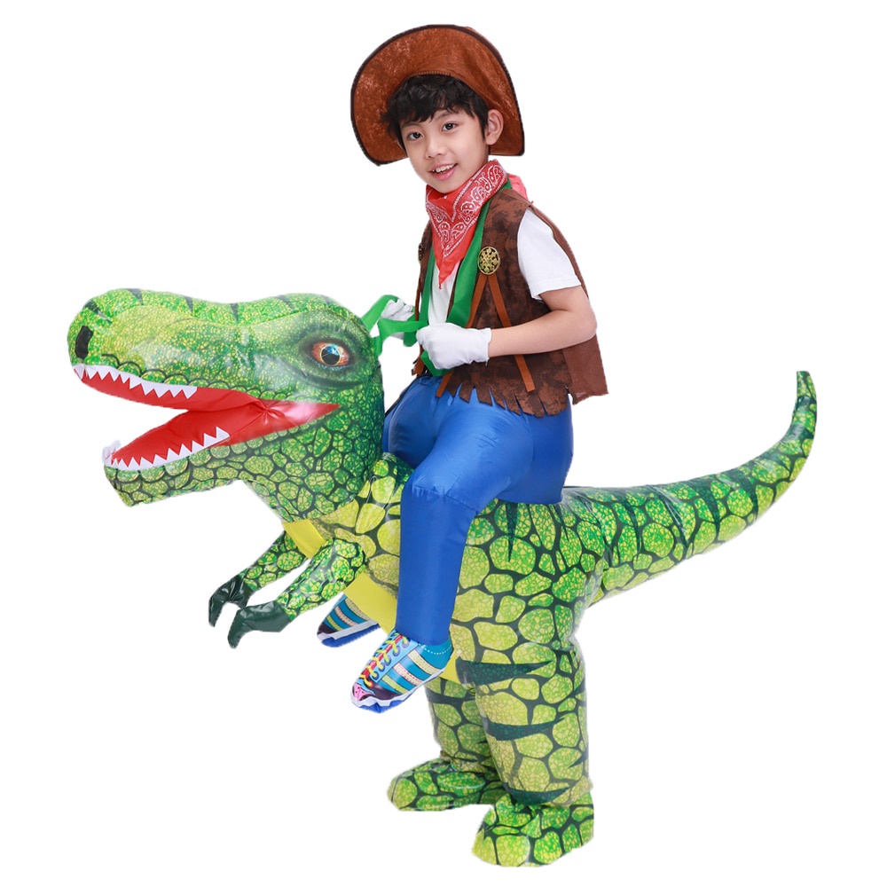 Jual PreOrder Kids Child T Rex Dinosaur Inflatable Costume Cosplay ...