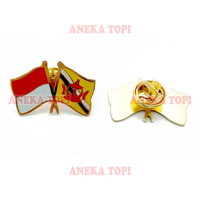 Jual Pin Bendera Persahabatan Indonesia Dan Brunei - Cross Flag Pin ... Jual Pin Bendera Persahabatan Indonesia Dan Brunei - Cross Flag Pin ...