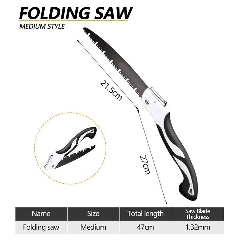 Jual Gergaji Lipat Portabel Folding Wood Hand Saw GERGAJI POHON GERGAJI KAYU | Shopee Indonesia