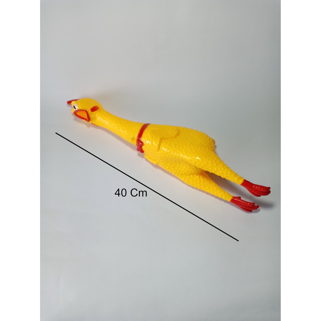 Jual Mainan Ayam Karet Bisa Berbunyi Shrilling Chicken 40 Cm | Shopee ...