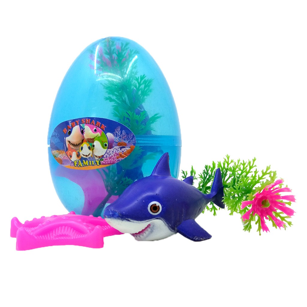 Jual Surprise Egg Baby Shark Family Mainan Telur Kejutan Isi Hiu ...