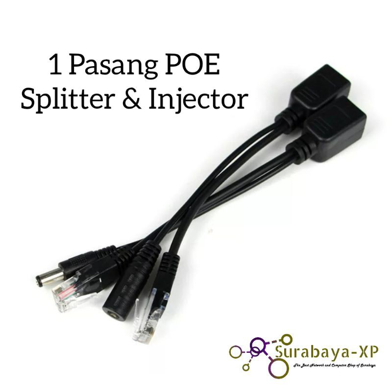 Jual Kabel POE Splitter CCTV Injector Cable Spliter Router Wifi Passive ...