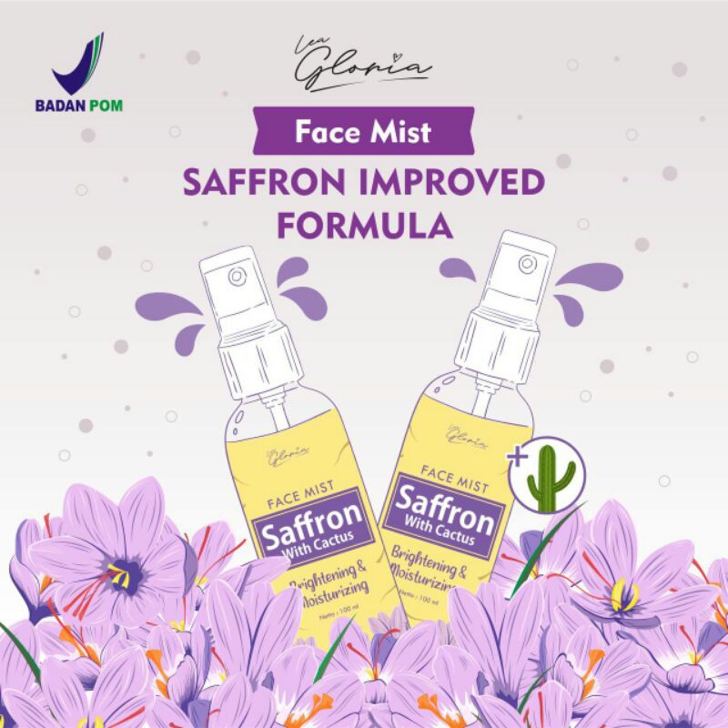 Jual Face Mist Saffron Improved Formula Lea Gloria (FREE 1 MASKER ...