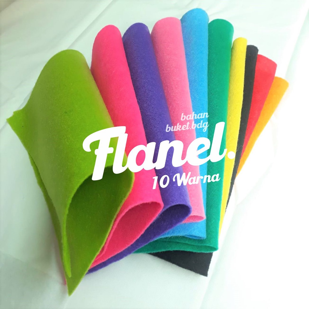 Jual Kain Flanel Murah Paket 10 Lembar 25x23cm Import / Kain Flanel ...