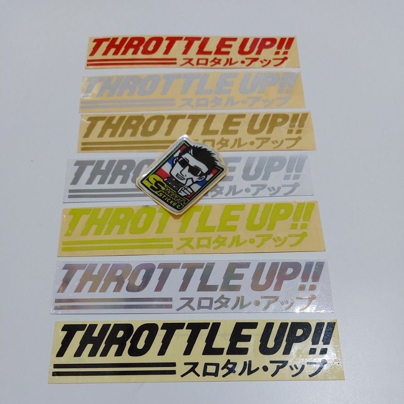 Jual Sticker Visor Helm Throttle Up Cutting | Shopee Indonesia