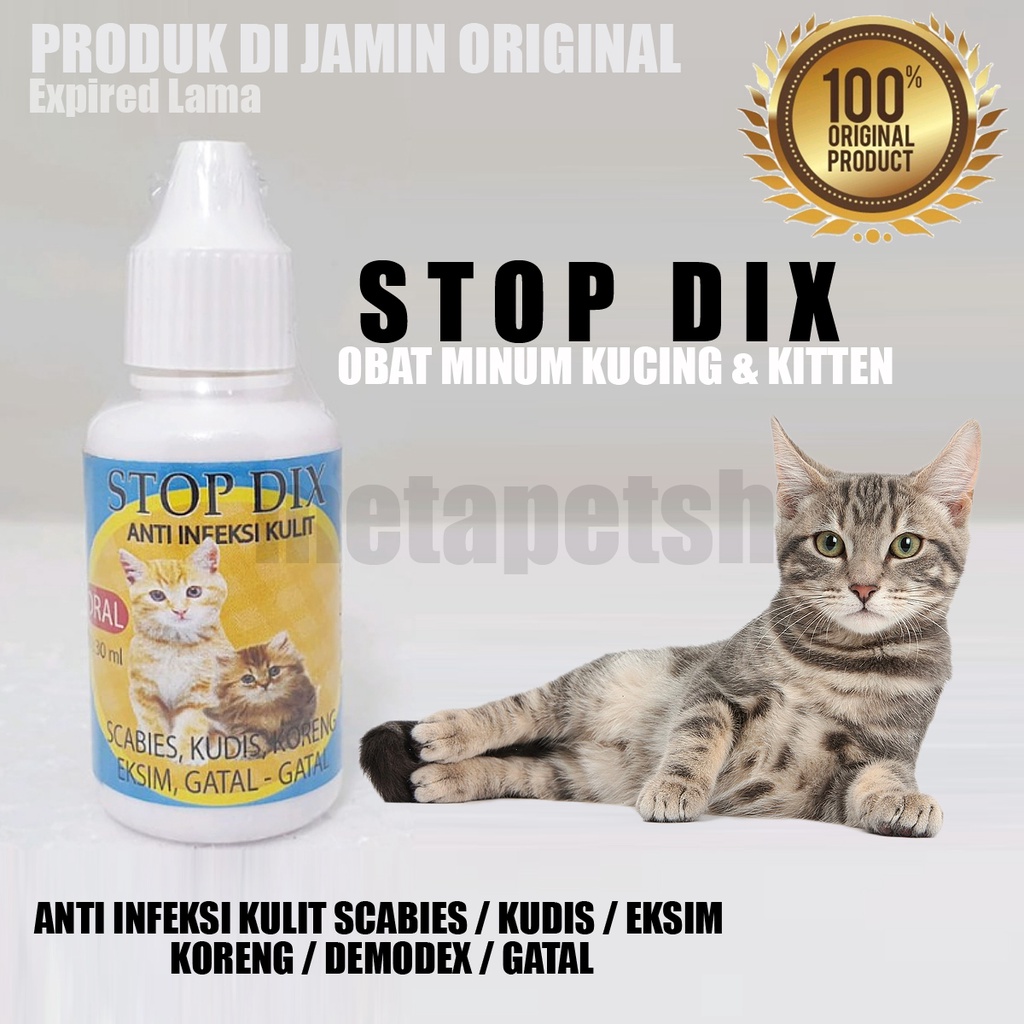 Jual Obat Minum Jamuran Kucing Stop Dix Kucing Obat Minum Scabies ...