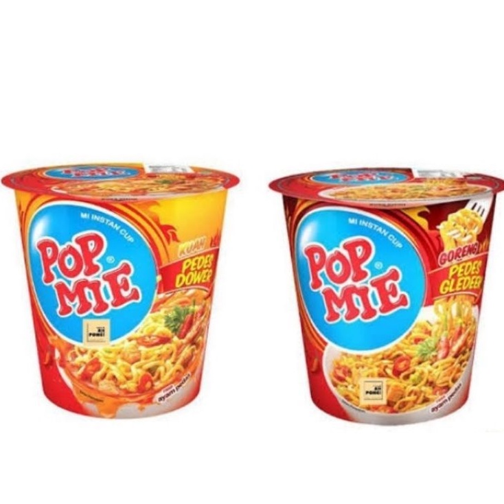 Jual POP MIE PEDAS GLEDEK DOWER - MI INSTANT CUP | Shopee Indonesia